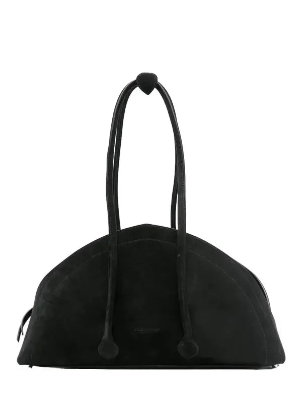 FEDERICO CINA Tortellino Suede Tote Bag - Black