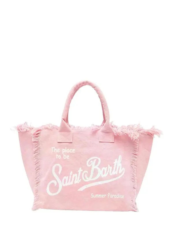 MC2 SAINT BARTH Fringed-edge Tote Bag - Pink