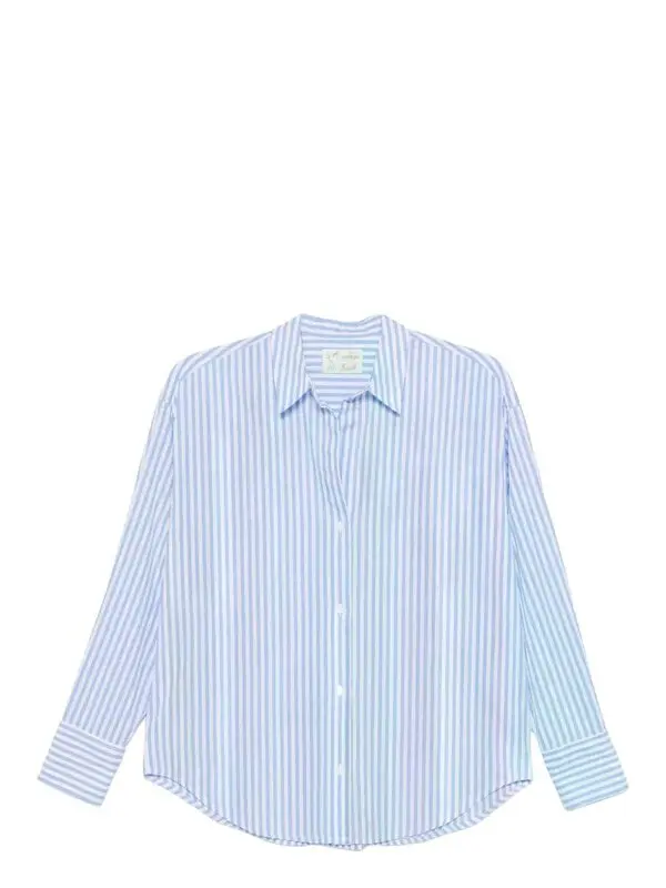 MC2 SAINT BARTH Striped Long-sleeve Shirt - Blue