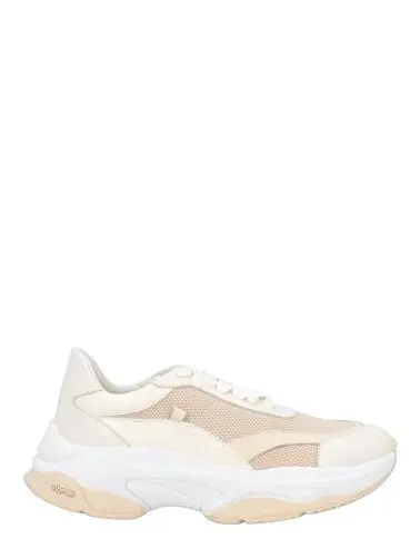 Peserico Leather And Textile Sneakers - Beige