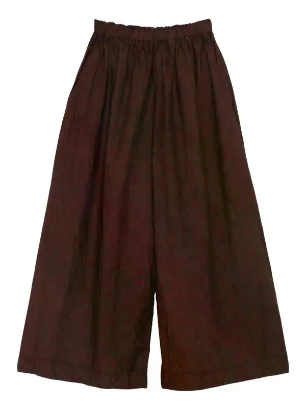 DANIELA GREGIS Elasticated-waistband Palazzo Pants - Brown
