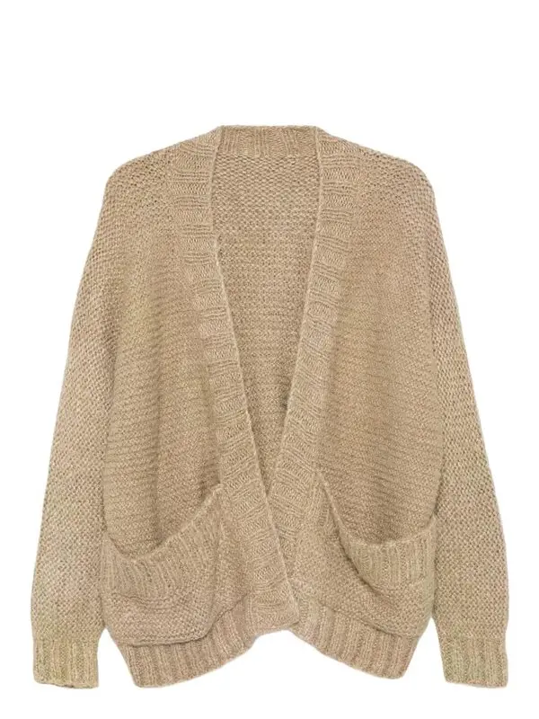 DANIELA GREGIS Front-pocket Knit Cardigan - Neutrals