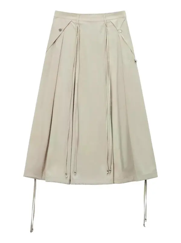 MUSIUM DIV. Pleated Midi Skirt - Neutrals