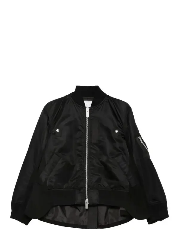 Sacai Zip-pocket Bomber Jacket - Black