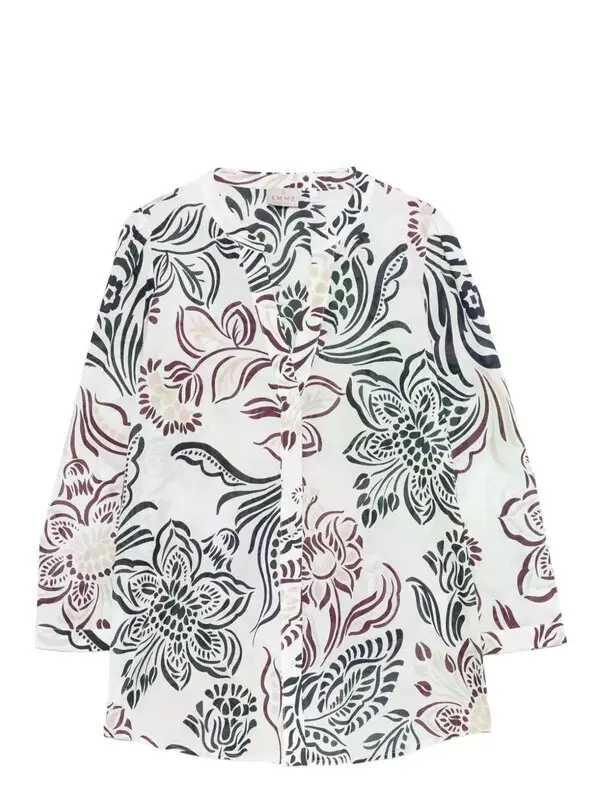 Marella Floral-print Blouse - White