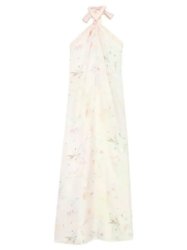FORTE_FORTE Floral-print Maxi Dress - Pink