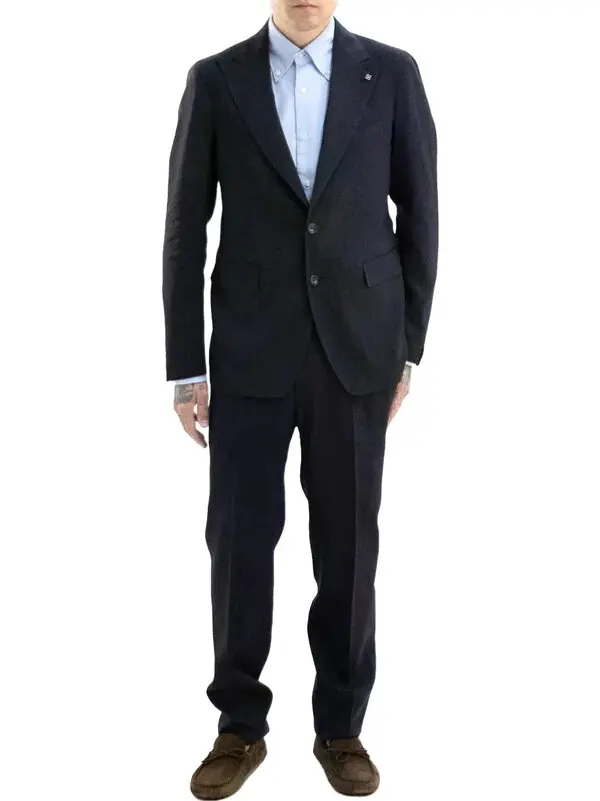 Tagliatore Single-breasted Blazer Suit Set - Blue
