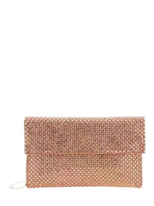 TWENTY FOURHAITCH Morna Embellished Clutch - Neutrals