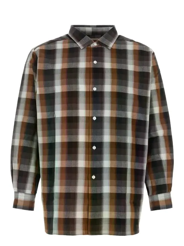 Nanamica Regular Collar Wind Shirt - Brown