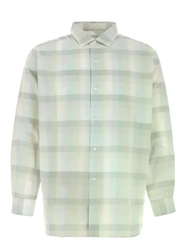 Nanamica Striped Regular Collar Shirt - Neutrals