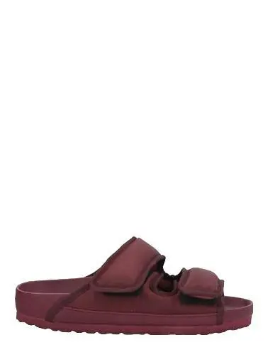 BIRKENSTOCK Sandals In Leather And Textile Fibers - Red