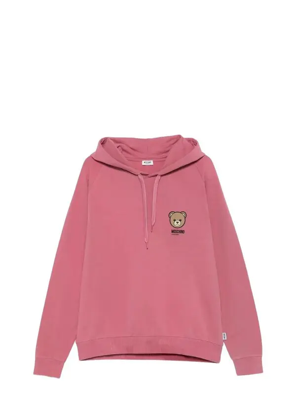 Moschino Hoodie With Bear Motif - Pink