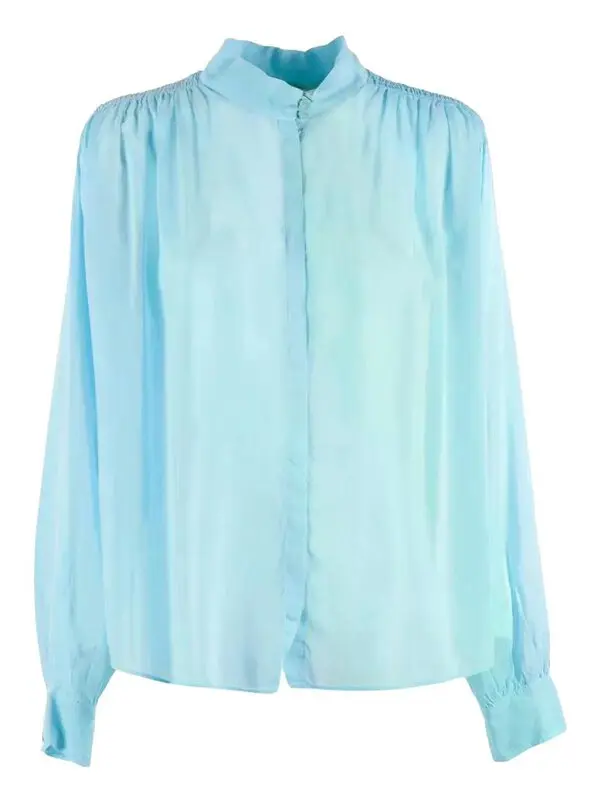 FORTE_FORTE Voile Shirt - Blue