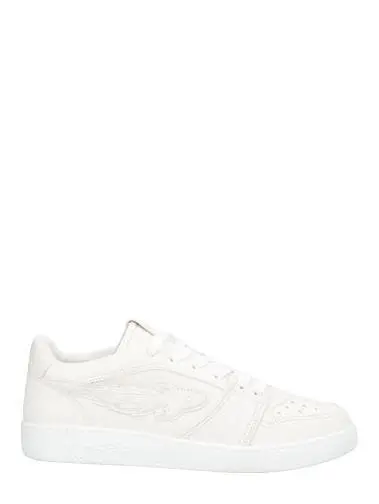 ENTERPRISE JAPAN Ivory Leather Low-top Sneakers - White