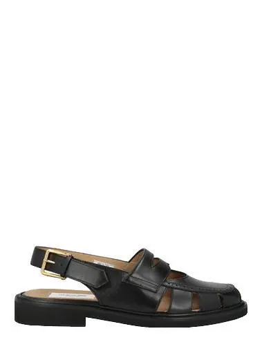 Thom Browne Leather Fisherman Sandals - Black