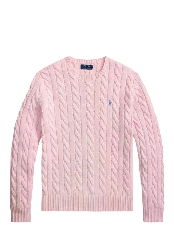 Polo Ralph Lauren Cable-knit Embroidered Sweater - Pink