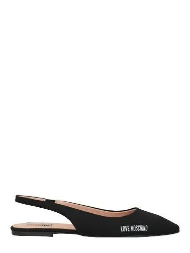 Moschino Slingback Ballet Flats - Black
