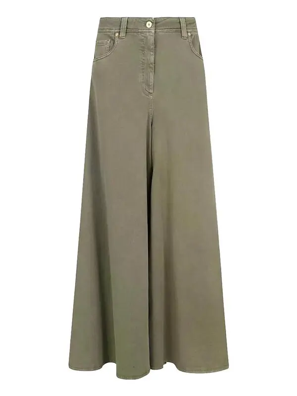 Brunello Cucinelli Wide-leg Trousers - Green