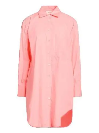 VICOLO Cotton Poplin Shirt - Salmon Pink