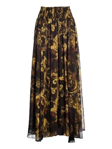 Versace Pleated Maxi Skirt - Black
