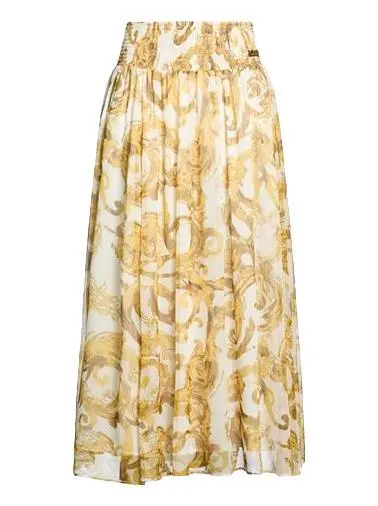 Versace Maxi Printed Skirt - Yellow
