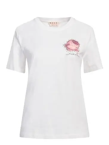 Marni Printed Cotton T-shirt - White