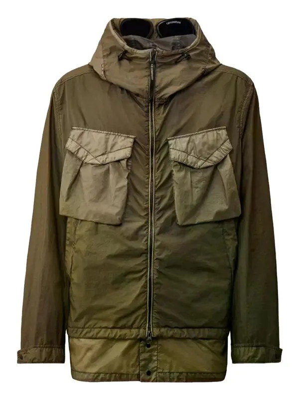 C.P. COMPANY Chest-pocket Hooded Jacket - Green