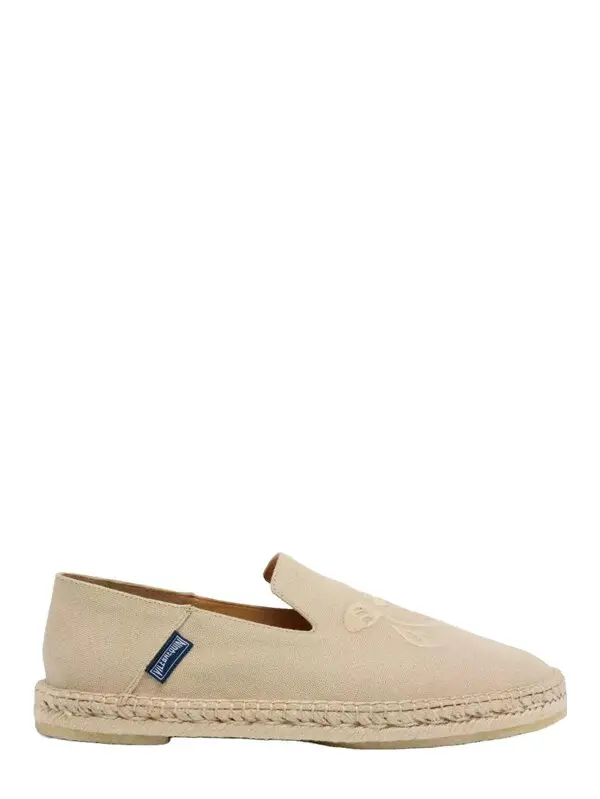 Vilebrequin Embroidered Canvas Espadrilles - Neutrals