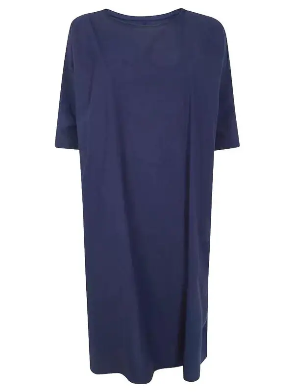 Labo.art Crew Neck Shift Dress - Blue