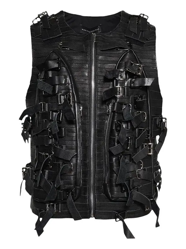 WHO DECIDES WAR BY EV BRAVADO Ultra Belted Vest - Black