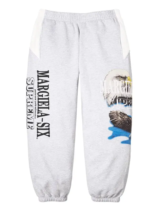 Supreme X Mm6 Maison Margiela Eagle Sweatpant - Grey