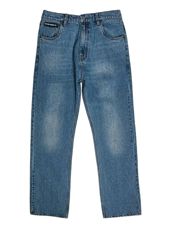 PLEASURES X Zero Rotten Straight Leg Jeans - Blue