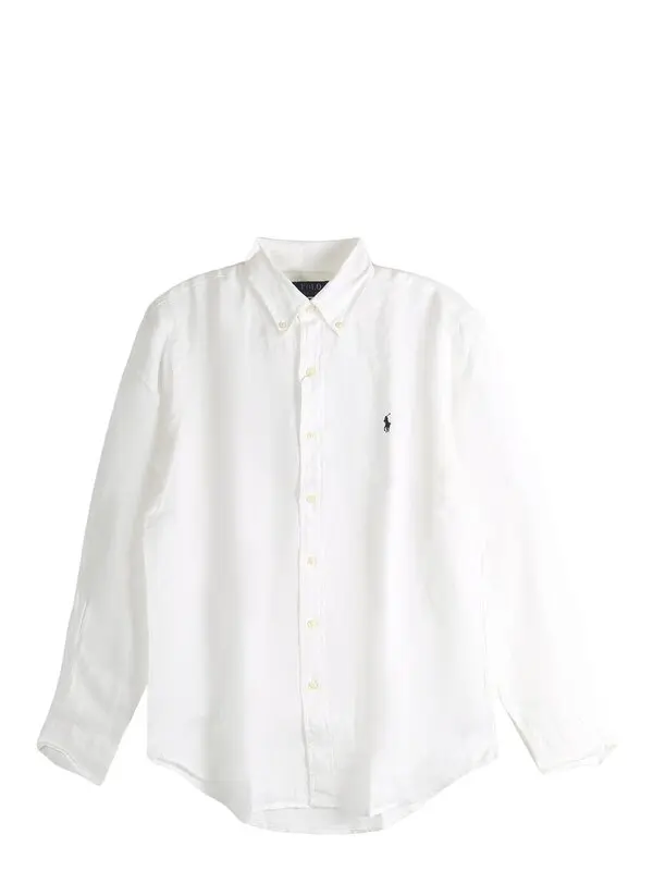 Polo Ralph Lauren Long-sleeve Linen Sport Shirt - White