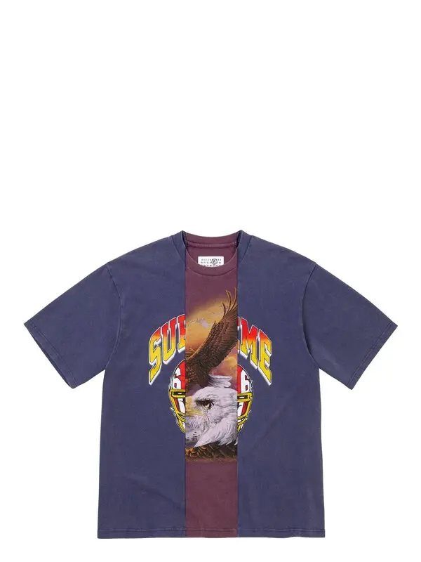 Supreme X Mm6 Maison Margiela Split Short-sleeve Top - Blue