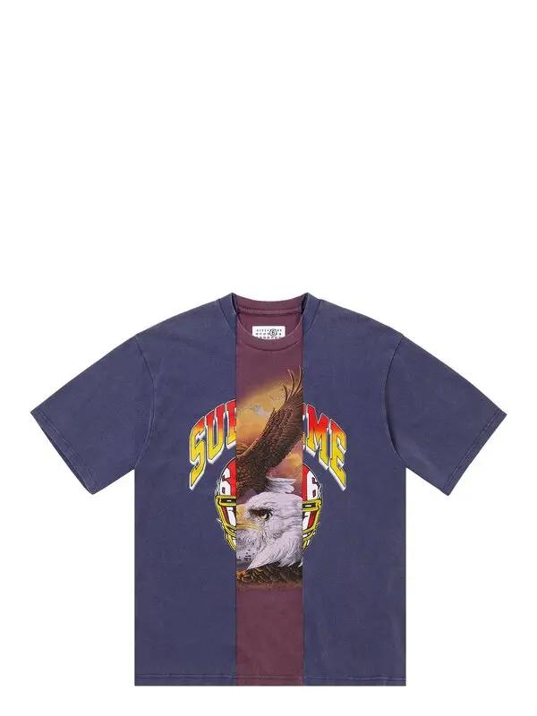 Supreme X Mm6 Maison Margiela Split Short-sleeve Top - Blue