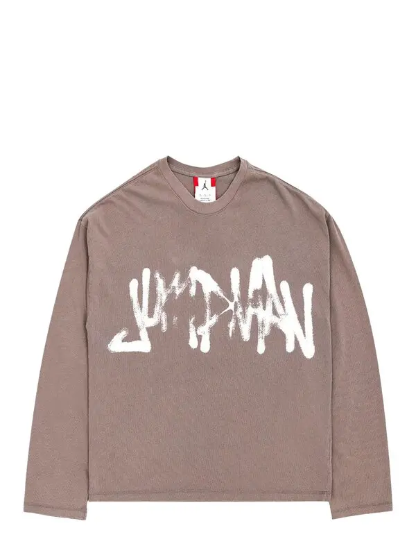 JORDAN J Ih Jumpman Long-sleeve Tee - Grey