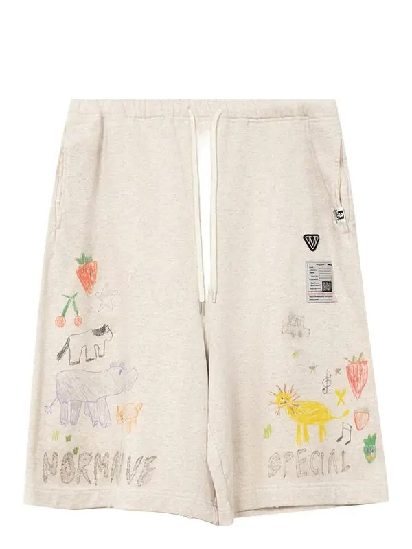 Mihara Yasuhiro Doodle Shorts - White