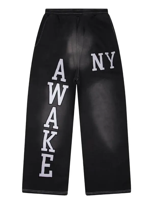 AWAKE NY Collegiate Open Hem Sweatpant - Black