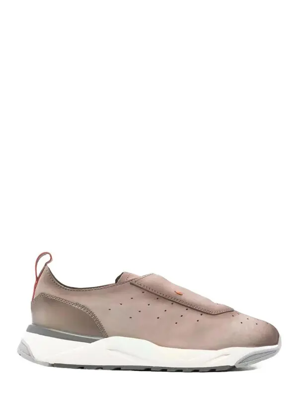 Santoni Innova Perforated Sneakers - Neutrals