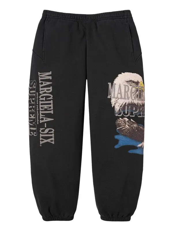 Supreme X Mm6 Maison Margiela Eagle Sweatpant - Black