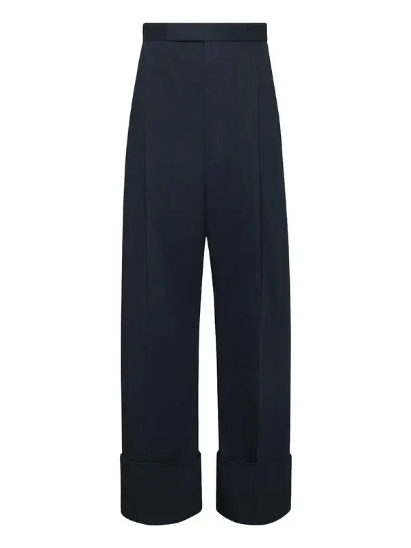 Thom Browne High-rise Double Pleat Trouser - Blue