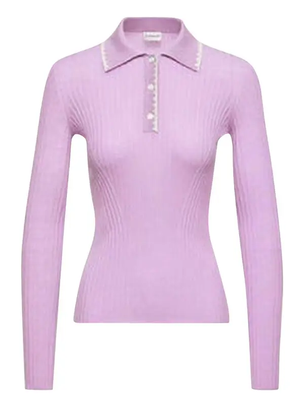Moncler Long-sleeve Polo - Purple