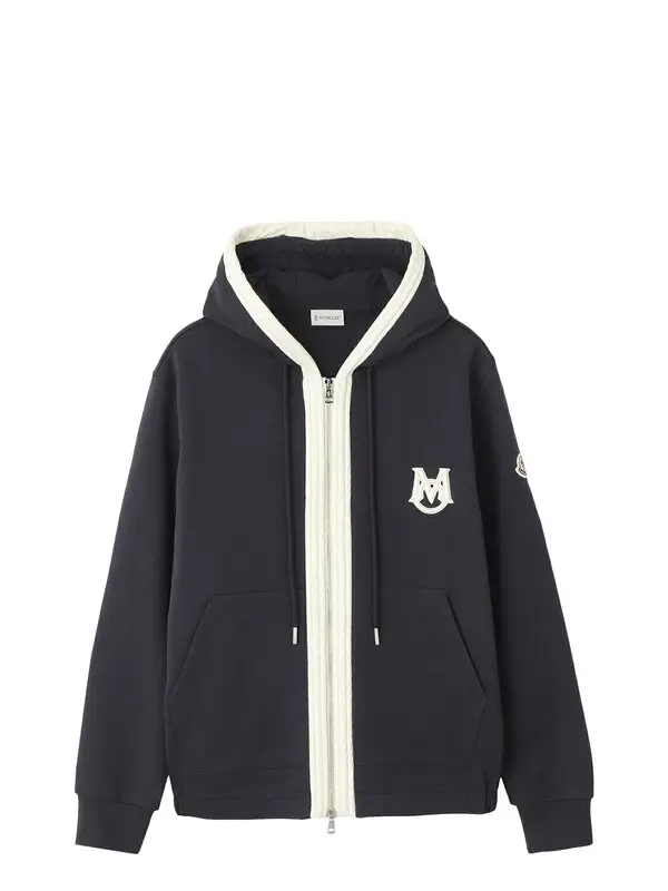 Moncler Full Zip Sweatshirt - Blue