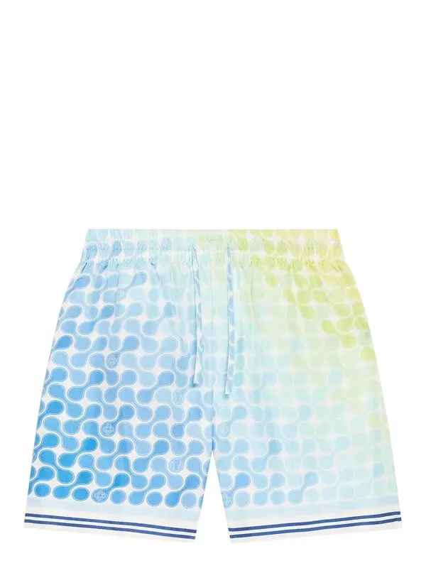 Casablanca Printed Silk Shorts - Multicolor