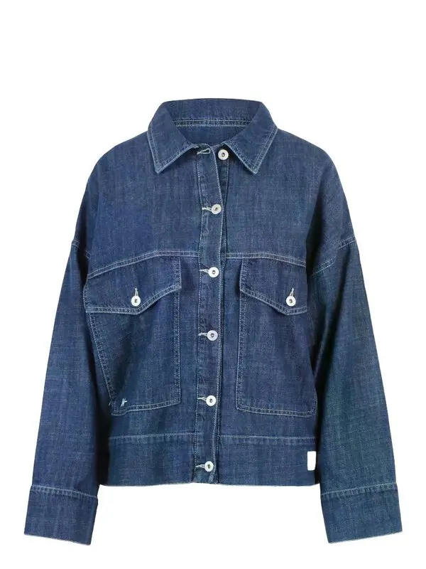 NOUMENO CONCEPT Buttoned Denim Jacket - Blue