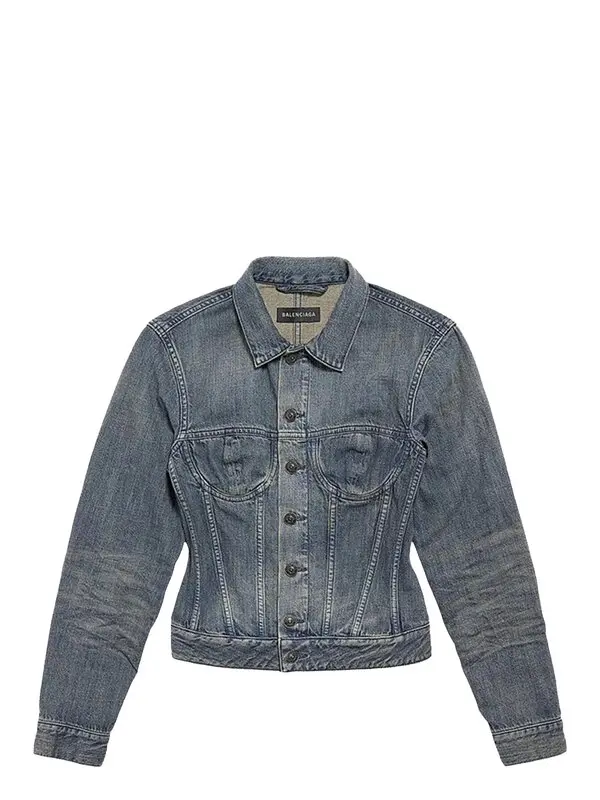 Balenciaga Corseted Jacket - Blue