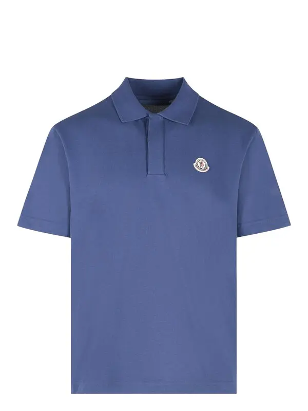 Moncler Short-sleeve Polo - Blue