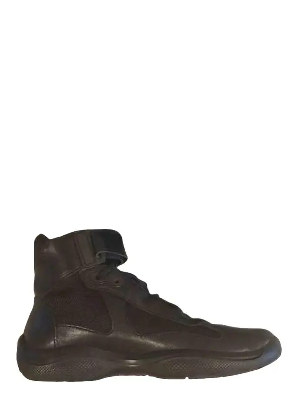 Prada America's Cup High-top Sneakers - Black
