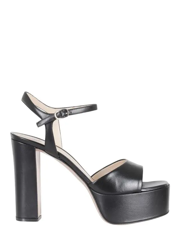 Roberto Festa Platform High Heel Sandals - Black