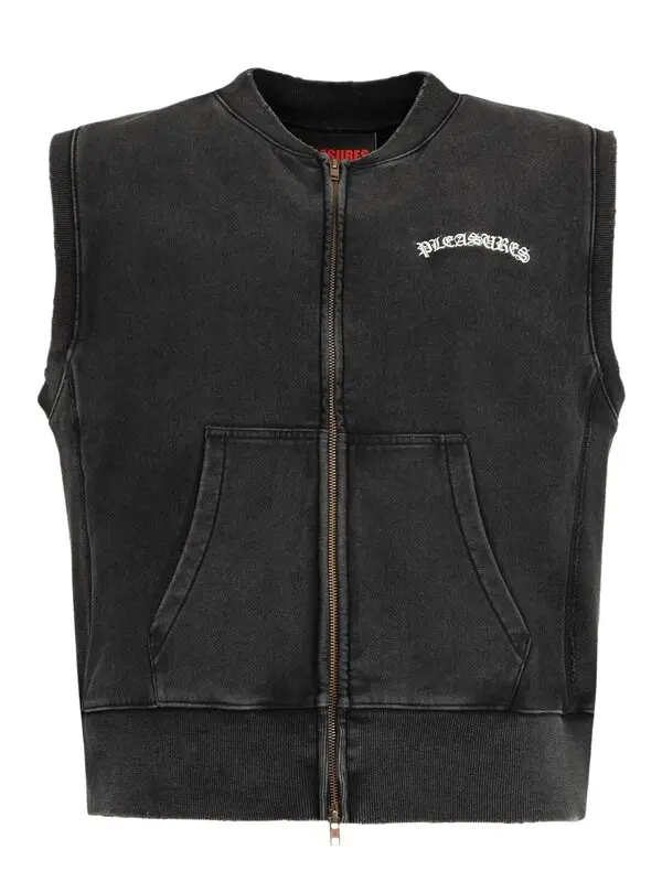 PLEASURES Neural Zip Vest - Black